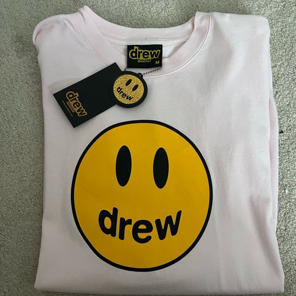 drew house | Shirts | Authentic Rare Drew House Pink Logo T Shirt ...